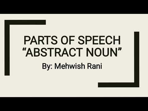 Abstract Noun | Definition & Examples Of Abstract Noun | English Grammar