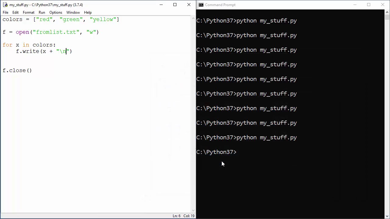 Python Tutorial - 39 - Write and Append to File