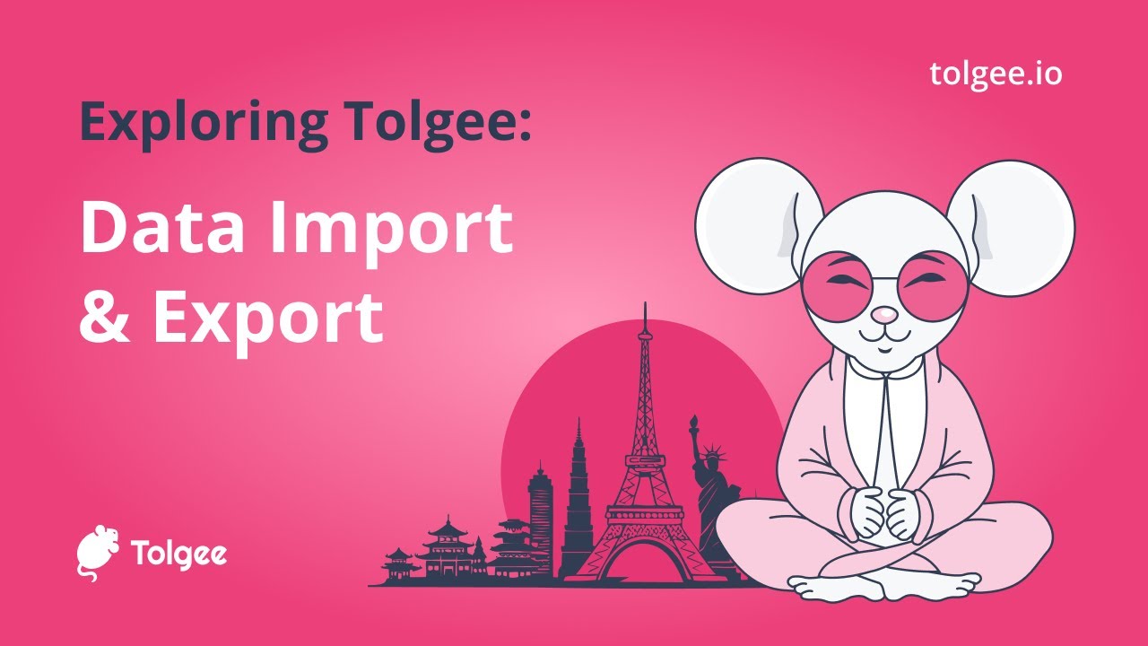 How to Import & Export Data in Tolgee Localization Platform