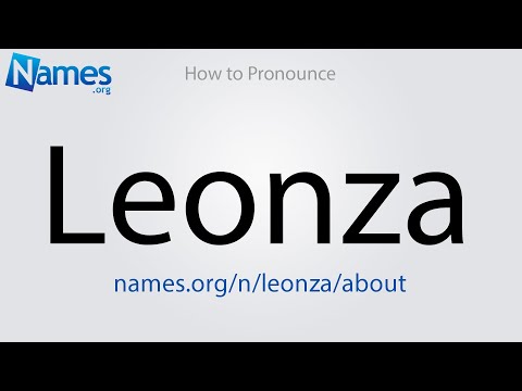 How to Pronounce Leonza