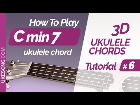 Ukulele chords Cm7 | 3D ukulele chords tutorial #6