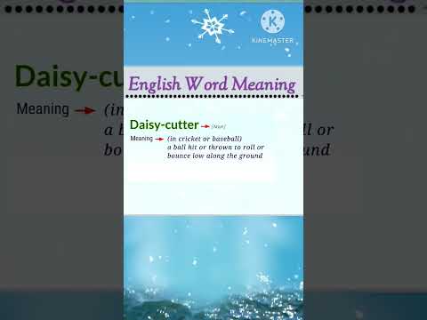 daisy cutter meaning in english #dictionary #oxford #english