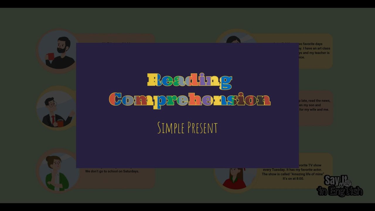 Reading Comprehension Practice: Simple Present (Beginner) #readingcomprehension
