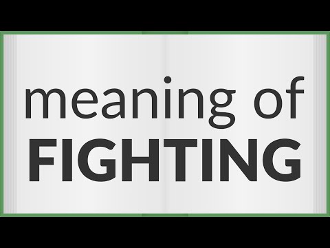 Fighting | meaning of Fighting