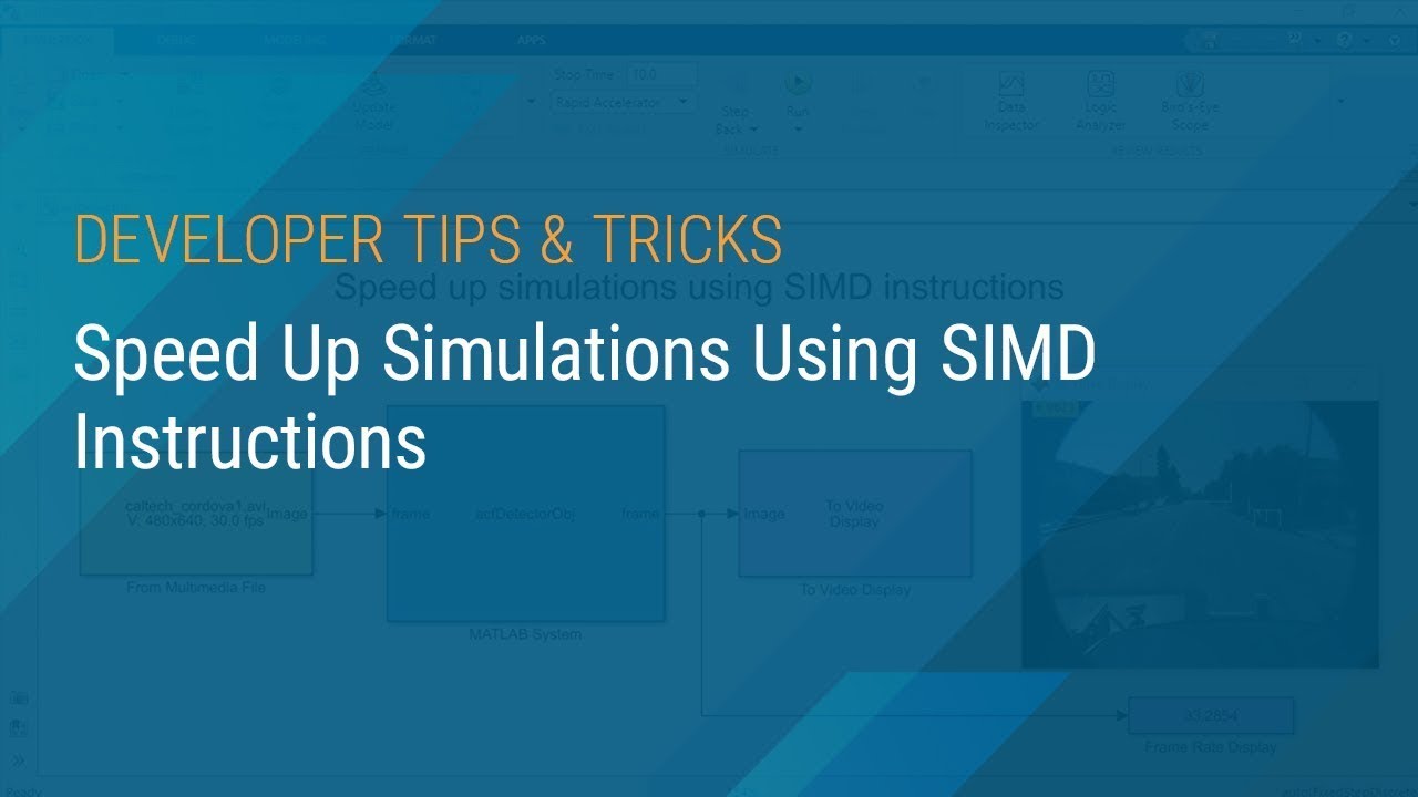 Speed Up Simulations Using SIMD Instructions