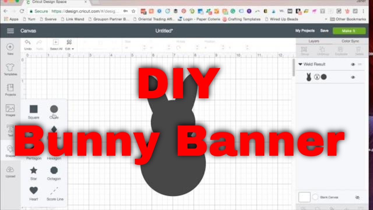 Making an Easter Bunny Banner in Cricut Design Space