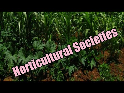 Horticultural Societies: