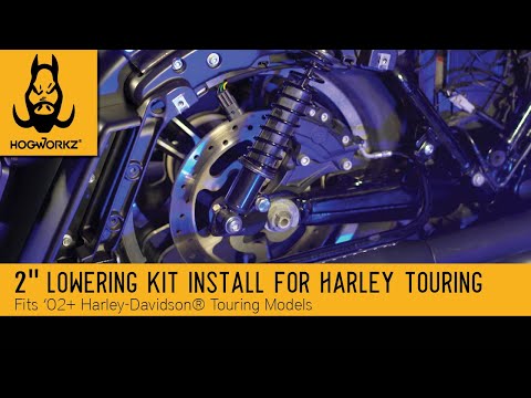 2 Inch Lowering Kit for Harley® Touring '02-'23 (Coil Shocks) Installation from HOGWORKZ®
