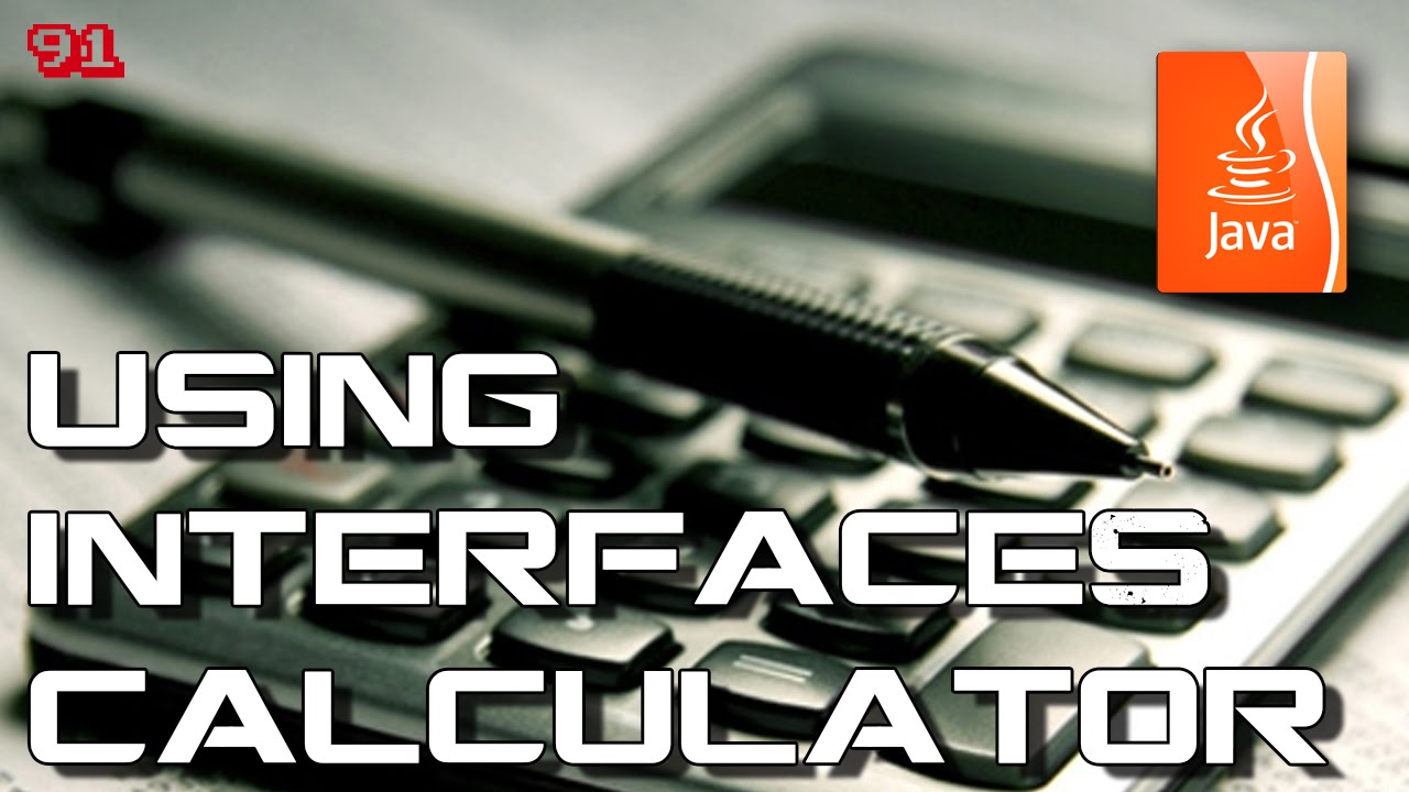 JAVA Interface tutorial - Simple Calculator