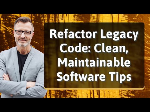 Refactor Legacy Code: Clean, Maintainable Software Tips
