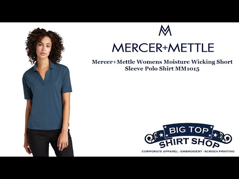 Mercer+Mettle Womens Moisture Wicking Short Sleeve Polo Shirt MM1015