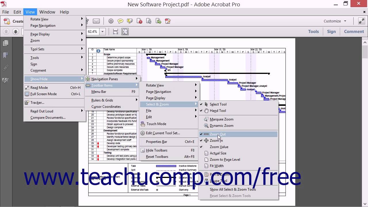 Customizing Toolbars - Adobe Acrobat XI Training Tutorial Course