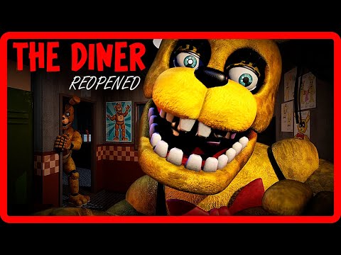 The Diner: Reopened (FNaF Fan-Game) Full Walkthrough Night 1-2 & Extras