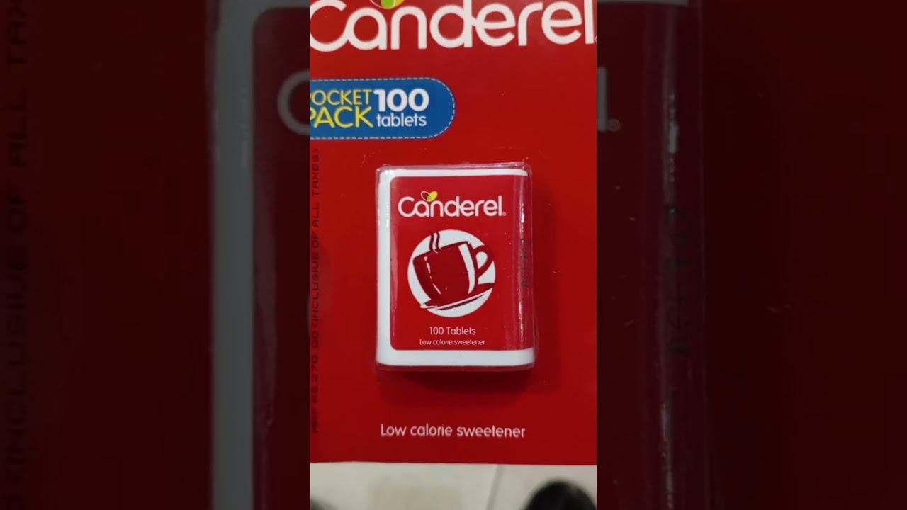Canderel 100 Tablets in packet...low calorie sugar patenits #music #beats