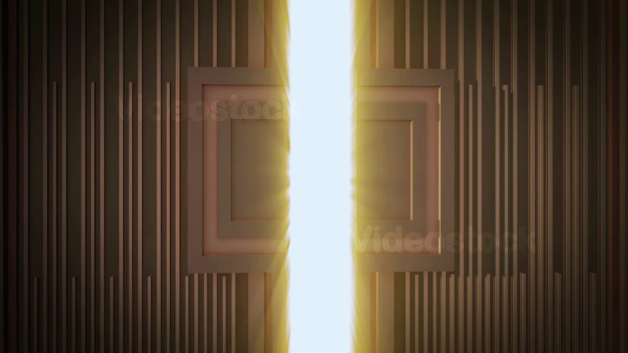 Opening gates;Golden Gate open;Retro gate;Retro door animation