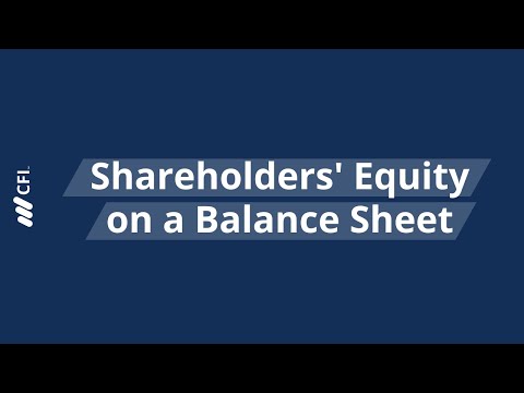 Shareholders' Equity on a Balance Sheet Explained