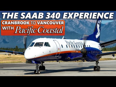 FLYING THE SAAB 340B! Pacific Coastal Cranbrook to Vancouver