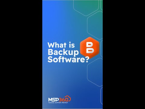 What is Backup Software?