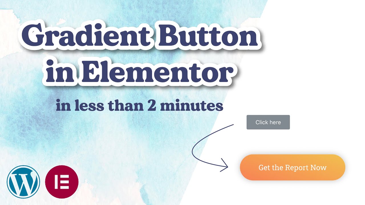 Gradient Button in Elementor | Quick & Easy Tutorial | No Plug-Ins or Add-Ons