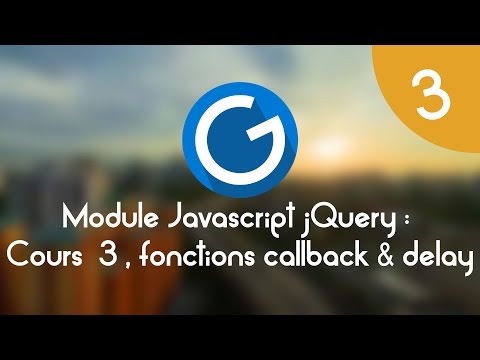 Learn Formation IMM Module Javascript jQuery Cours tuto 3 les fonctions ...