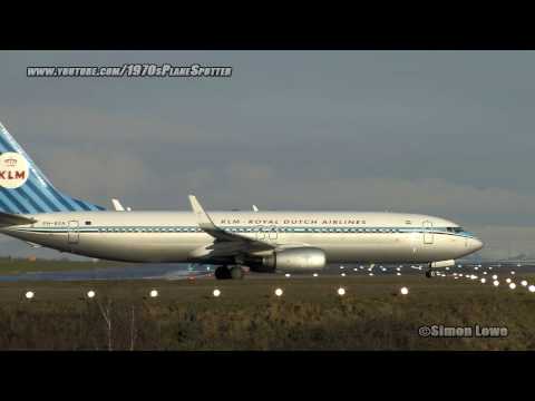 PH-BXA B738 KLM retro colours. MAN 3/1/10