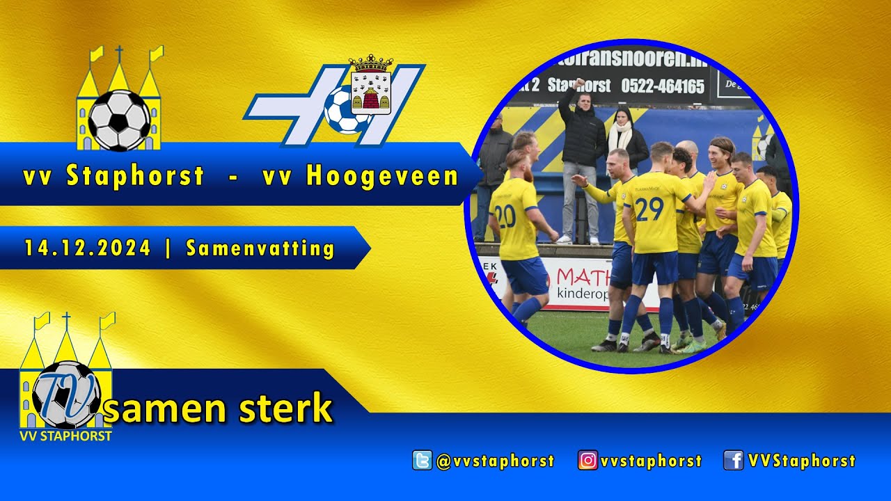 vv Staphorst - vv Hoogeveen samenvatting - Weblog Staphorst Rouveen