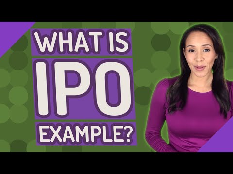 What is IPO example?