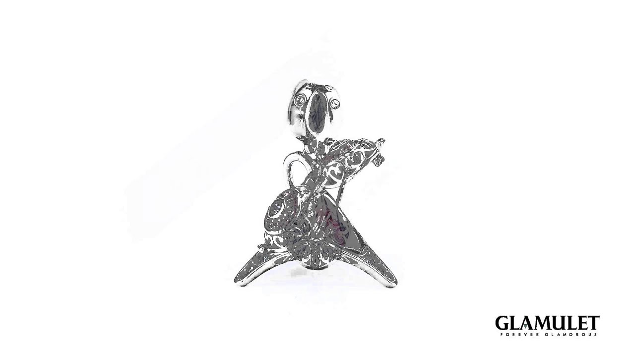 Glamulet ® Aladdin Magic Lamp Dangle Charm - Swarovski