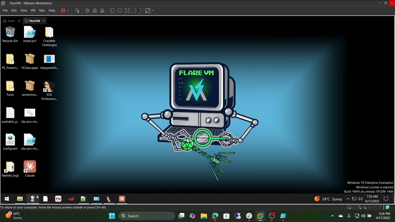 Setting up IDA Pro MCP server for AI assisted reverse engineering