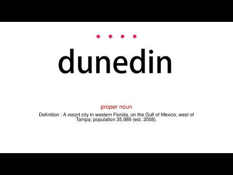How to pronounce dunedin - Vocab Today
