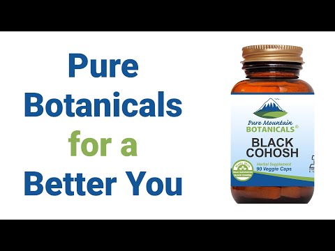 Black Cohosh Capsules - 90 Kosher Vegan Caps - Now with 500mg Wild Black Cohosh Root