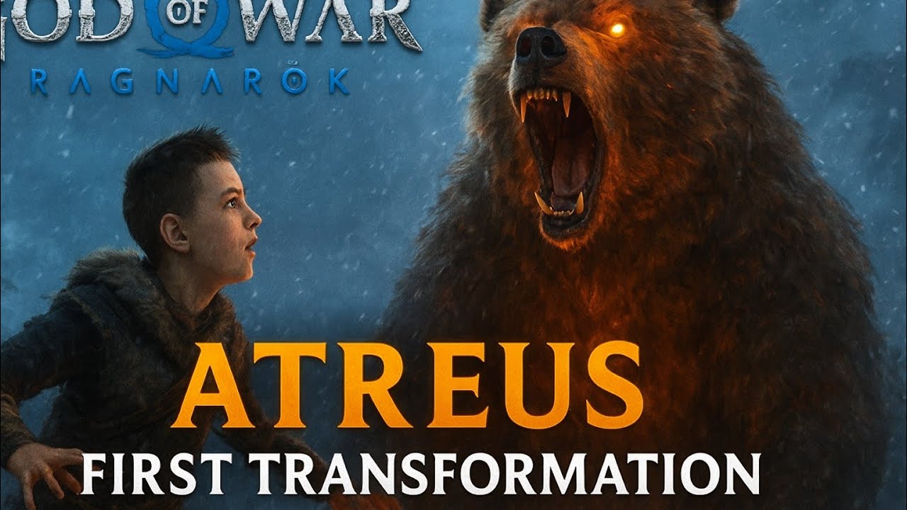 God of War Ragnarök | Atreus First Transformation into Bear 🐻 