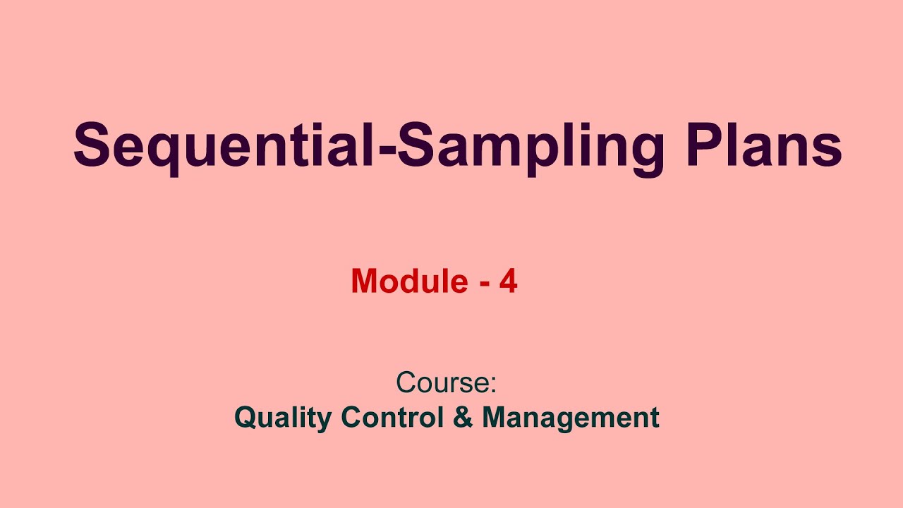 Sequential-Sampling Plans