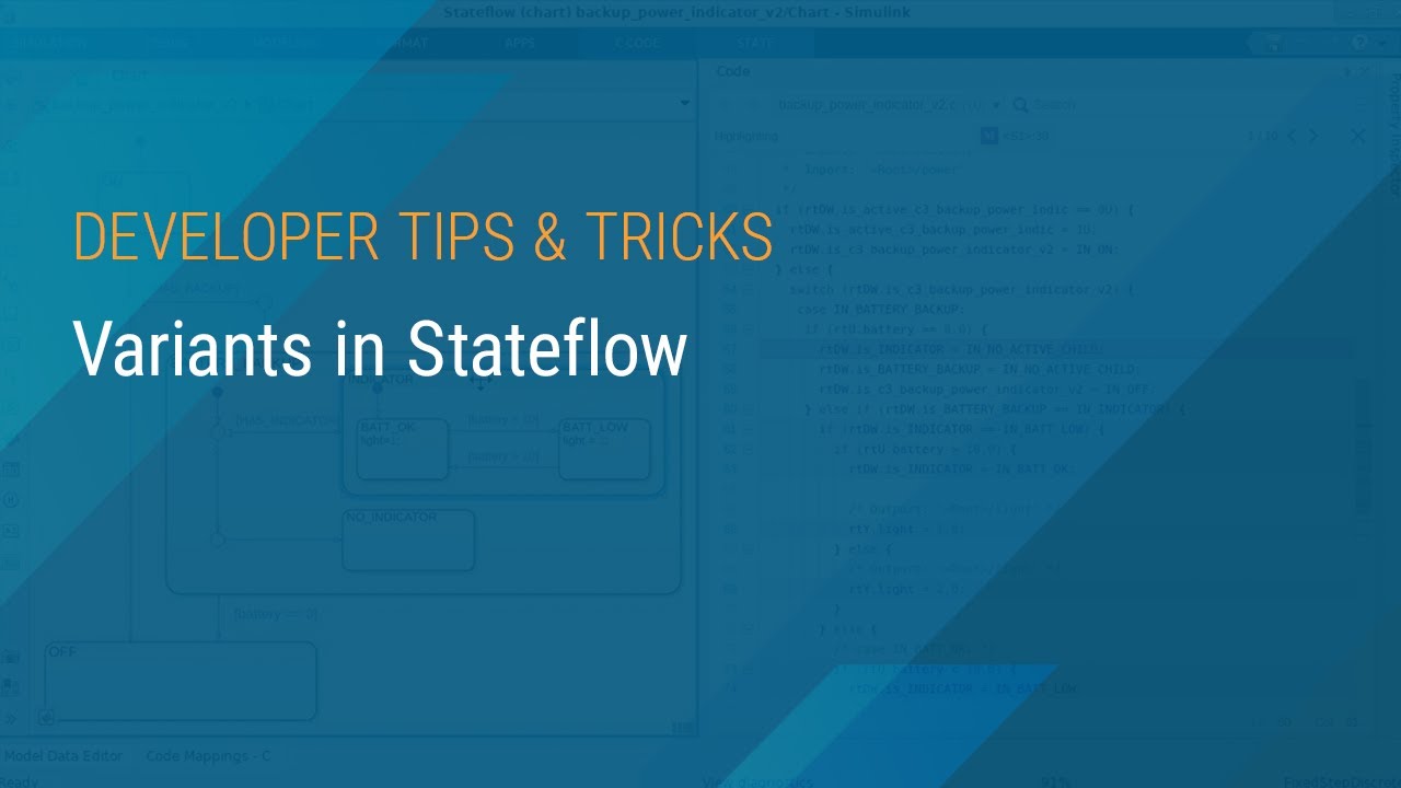 Variants in Stateflow