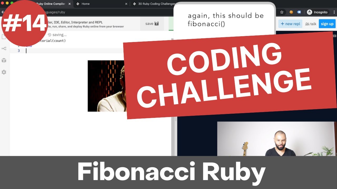 Day 14 of 30 - Ruby Coding Challenge - Fibonacci Sequence in Ruby Way