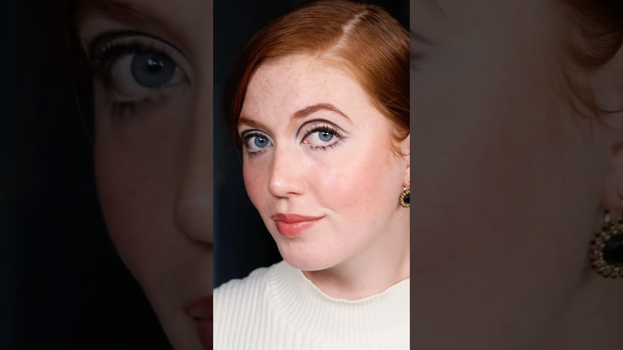 Twiggy’s iconic 1960s makeup! 60s vintage eyeliner tutorial #60s #makeuptutorial #makeup