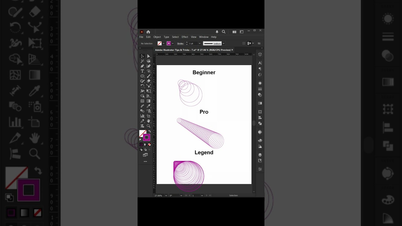 Beginner vs Pro vs Legend | Adobe illustrator | Tips and Tricks