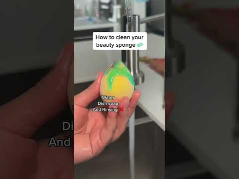 How to properly wash your beauty sponge! #cleaninghacks#makeuphacks #ipsy