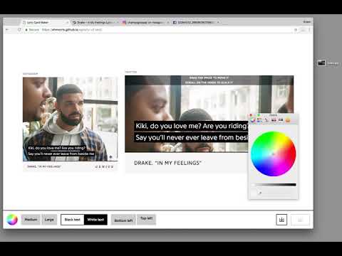 Lyric Card Maker Tutorial