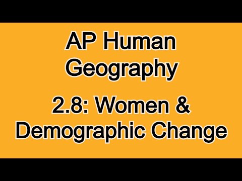 2.8: Woman, Demographic Change, and Ravenstein's Laws of Migration! AP Human Geography #geography