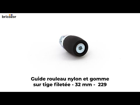 VIDÉO 360° - Guide rouleau nylon et gomme - sur tige filetée - 32 mm - 229 COMUNELLO