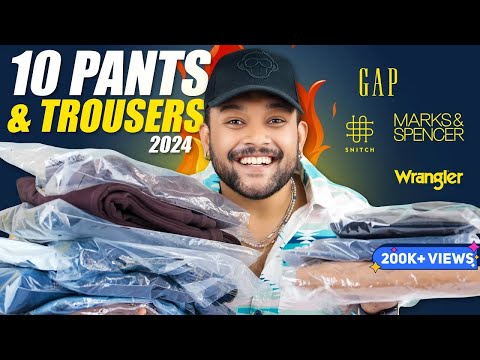 10 Best Casual Trousers/Pants for Men 🔥 Baggy Trousers/Pants Haul 2024 | Snitch, GAP | ONE CHANCE