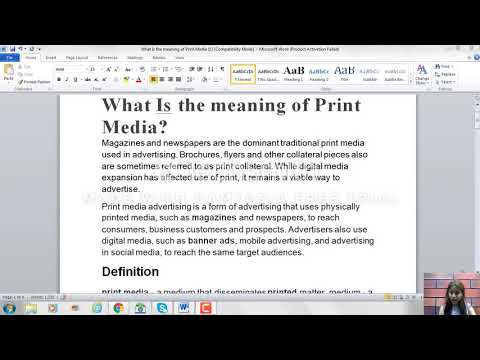 Meaning of Print Media