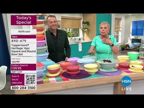 Tupperware Heritage 16piece Square and Round Bowl Set