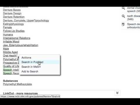 Using MeSH Terms in PubMed: For Experienced Searchers