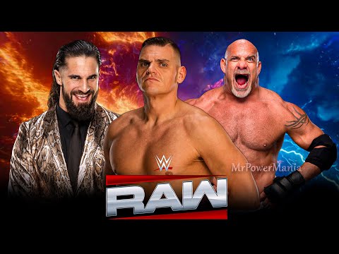 WWE Goldberg vs Gunther Vs Seth Freakin Rollins Triple Threat Match At WWE Raw Netflix