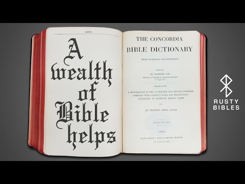 A Ton Of Helps And A Unique Poromeric Cover! Mid 20th Century Concordia KJV "Study Bible" Review