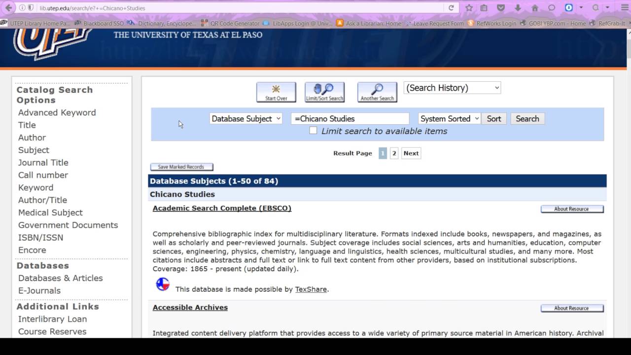 UTEP Library basics