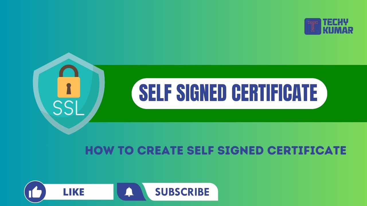 How to create Self Signed SSL Certificate? | SSL Certificate for development