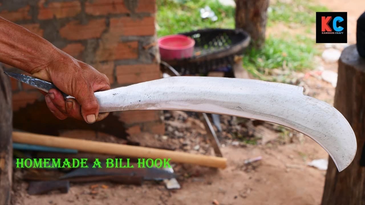 Knife Making , Making A Bill Hook Knife
